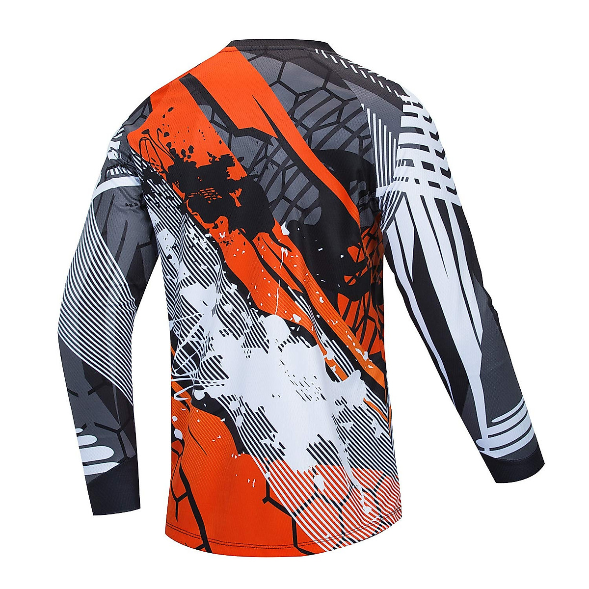PSPORT Men's Downhill Jersey Long Sleeve Mountain MTB Bike Shirt DH Motocross T Shirt Bicycle Racing Clothing
