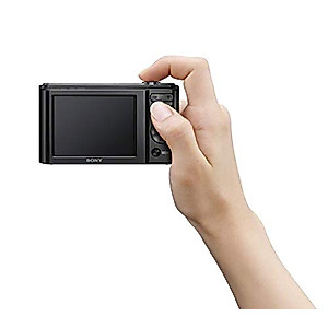 Sony DSCW800/B 20.1 MP Digital Camera (Black) (Renewed)