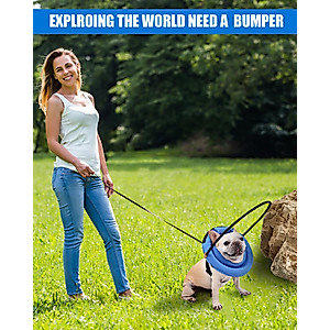Blind Dog Bumper Halo,Harness Guiding Device for Blind Dog,Pet Anti-Collision Ring for Protective&Build Confidence,Blind Dog Accessories