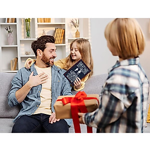 BETHEGIFT Funny Card for Dad from Daughter, Son, Kids - Dad Birthday Card - Christmas Gifts for Dad Card - Dad Christmas Gifts - Fathers Day Card for Dad - Humorous Dad Greeting Cards