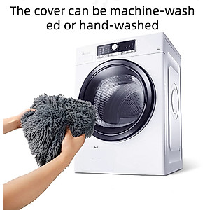 Berocia Calming Dog Bed Soft Fluffy Plush Dog Mat for Sofa Couch Pet Furniture Protector with Washable Cover for Large Medium Small Dogs Cats Puppy Thick Blanket Cushion Kennel with Nonskid Bottom