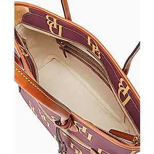 Dooney & Bourke Large Monogram DB Tote (Wine)