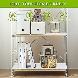 Drawer and Shelf Liner, Shelf Liner Non Adhesive Refrigerator Mats Washable, No Odor Plastic Pantry Liners Wire Shelf Paper Drawer Liner for Cupboard Kitchen Cabinets(White, 23.6 x 78.7 inches)