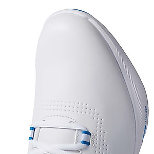 FootJoy Men's FJ Fuel Golf Shoe, White/White/Blue Jay, 12