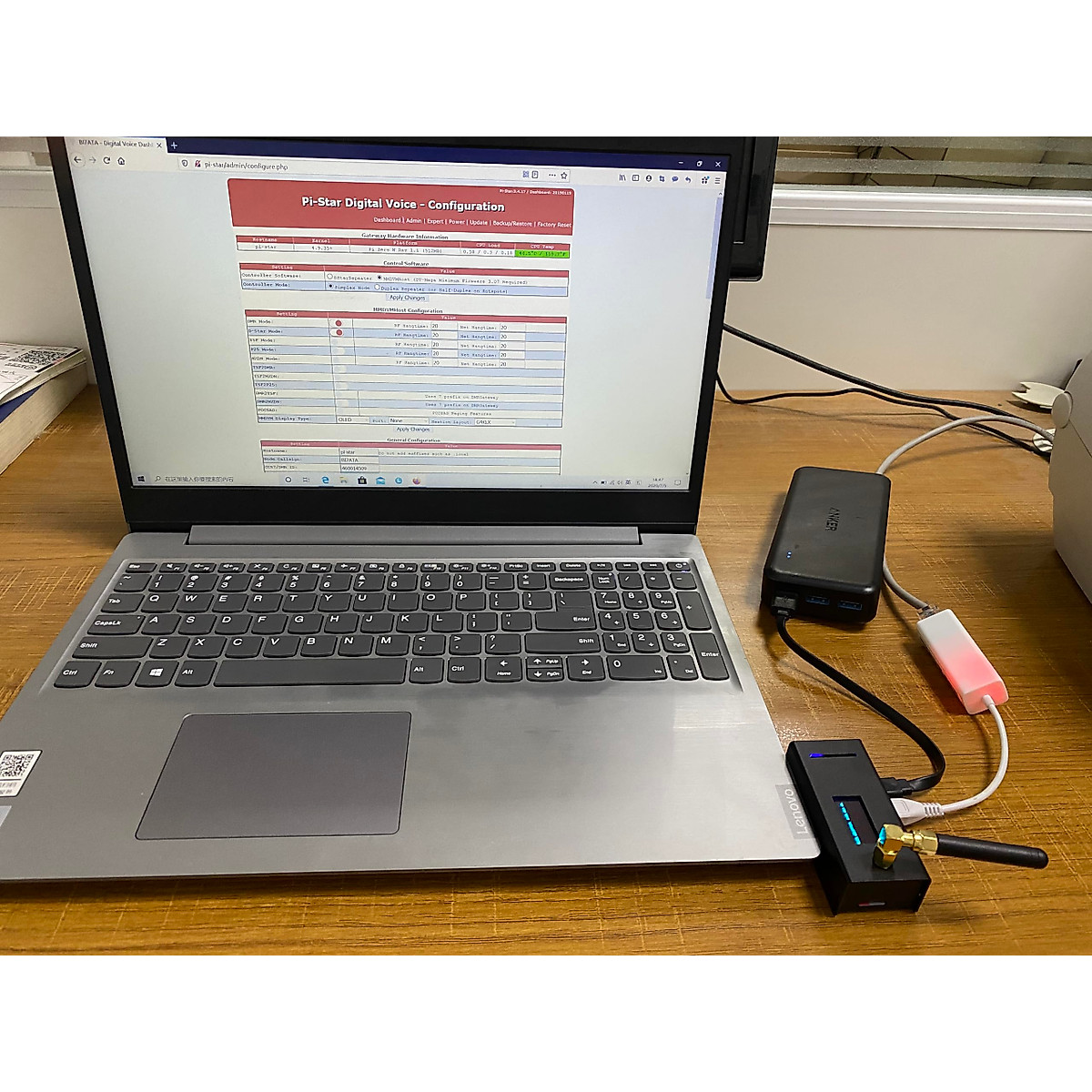 AURSINC MMDVM Hotspot Spot Radio WiFi Digital Voice Modem Work Contained with Raspberry Pi Zero W with Firmware V4.1.5 UHF VHF, Supports C4FM YSF NXDN DSTAR P25 DMR (with Ethernet Cable)