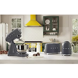 SMEG 50's Retro Stand Mixer with Accessories Slate Gray SMF03GRUS