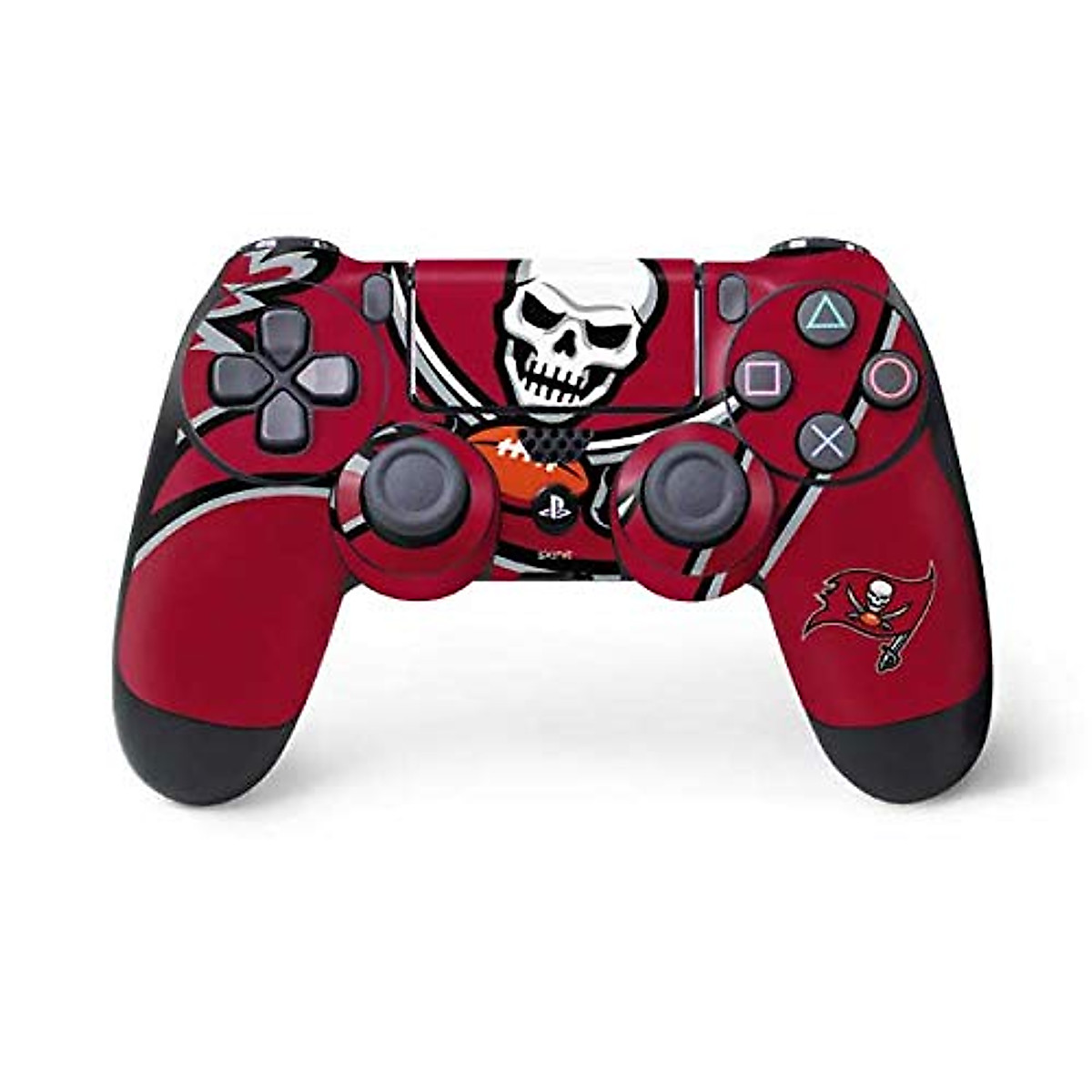 Skinit Decal Gaming skin compatible with PS4 Controller - Officially Licensed NFL Tampa Bay Buccaneers Large Logo Design