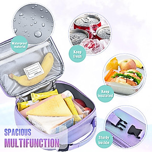 WERNNSAI Mermaid Kids Backpack Set - 15” Mermaid Sequins School Backpack with Lunch Bag for Girls Preschool Kindergarten Elementary Travel Laptop Lightweight Book Bag Insulated Lunch Tote Bag