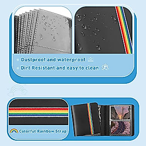 Yinke Case Album for Polaroid Go Instant Mini Camera (9035), Hard Organizer Portable Carry Travel Cover Storage Bag（Black）