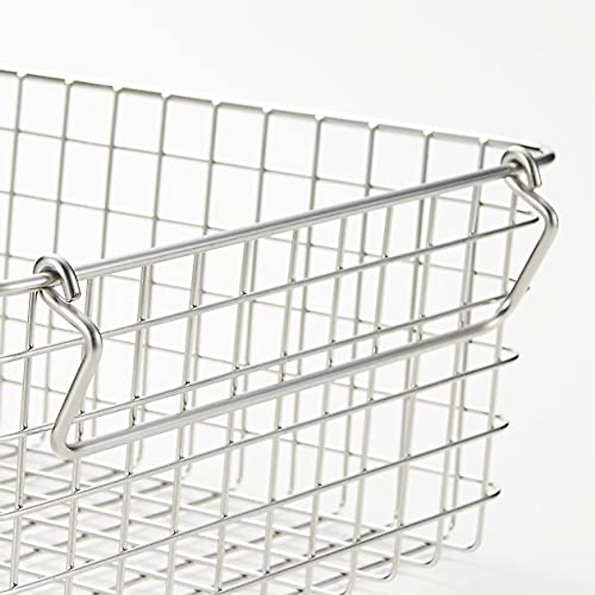Muji 44831755 Stainless Steel Wire Basket 3, Approx. Width 14.6 x Depth 10.2 x Height 4.7 inches (37 x 26 x 12 cm)