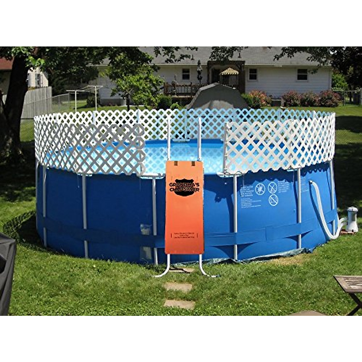 Grandma's Child Saver - Expert Pool Safety - Pool Ladder Guard - Child Protector - Prevent Drowning, Orange