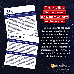 2023 This Day in Science Boxed Calendar: 365 Groundbreaking Discoveries, Inspiring People, and Incredible Facts (Daily Calendar, Office Desk Gift for Him or Her)