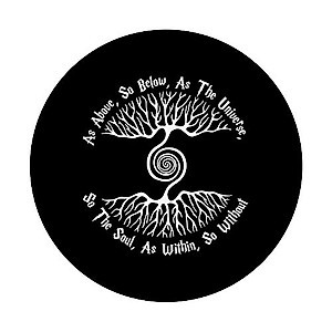 As Above So Below as the Universe So The Soul Wiccan Pagan PopSockets Swappable PopGrip