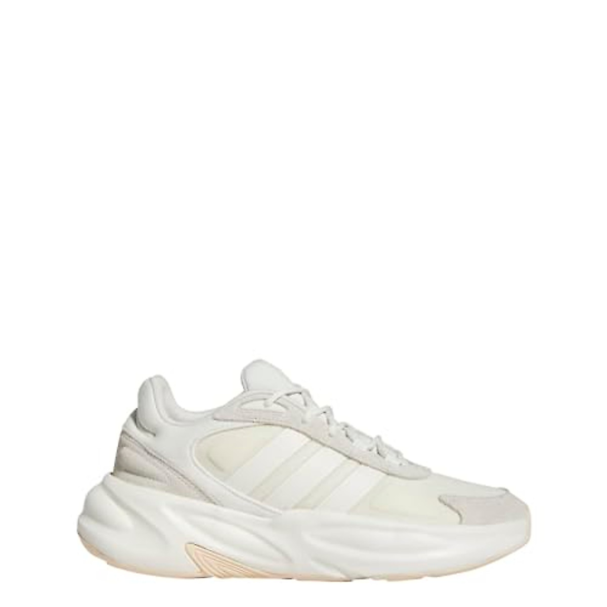 adidas Women's Ozelle Running Shoe, Cloud White/Cloud White/FTWR White, 9