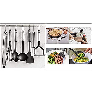 YNAGRUI Kitchen Utensil Set 40-Piece Cooking Utensils Nylon and Stainless Steel Utensil Set Nonstick Spatula Set Cooking Tool Set Gift