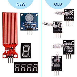 kuman Compatible For Arduino Raspberry pi Sensor kit, 37 in 1 Robot Projects Starter Kits with Tutorials Compatible for Arduino RPi 3 2 Model B B+ K5