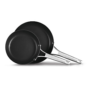 Calphalon 2029637 Premier Hard-Anodized Nonstick 2-Piece 8 10-Inch Frying Pan Set 8/10 Combo Black