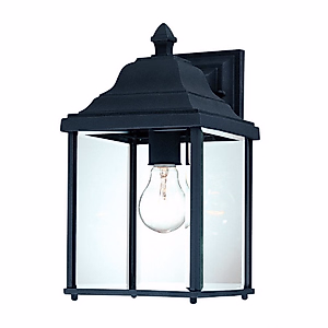 Dolan Designs 935-50 Inch Black Charleston Outdoor Wall Light, 13",