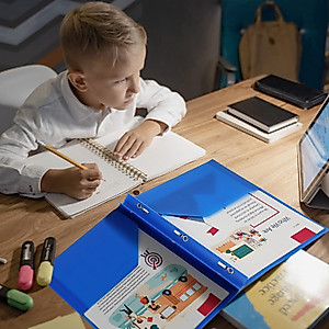 KTRIO File Folders Pocket Folders with Prongs - (5 Pack, Assorted Colors) 2 Pocket 3 Prong Folders with Pockets and Fasteners Letter Size Colored Plastic Folders for School Office Home, Heavy Duty