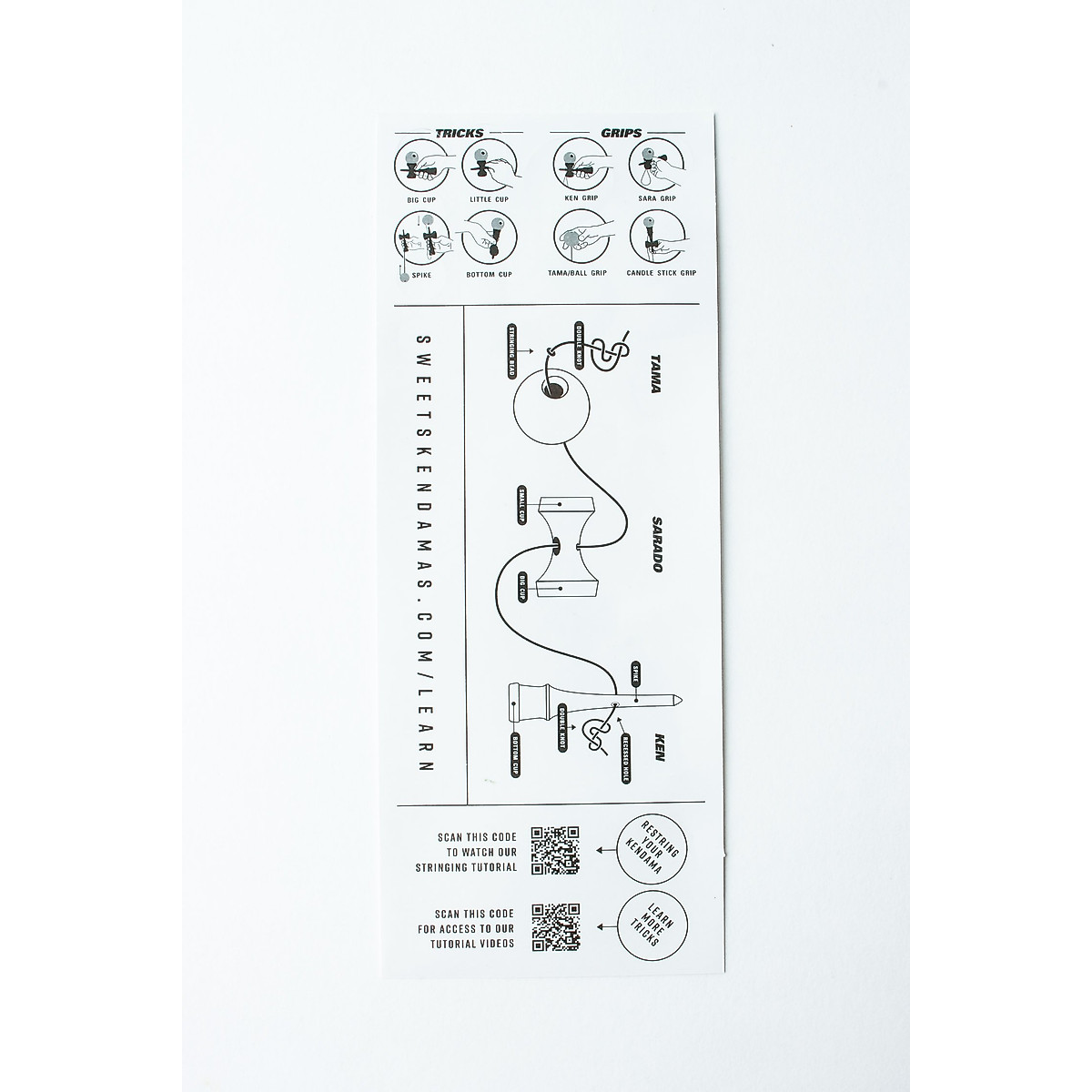 Sweets Kendamas Bamboo Boost Kendama - Natty Engraving, Improves Hand Eye Coordination, Reflex, Perfect for Beginners, Extra String Accessory Quick Start Bundle