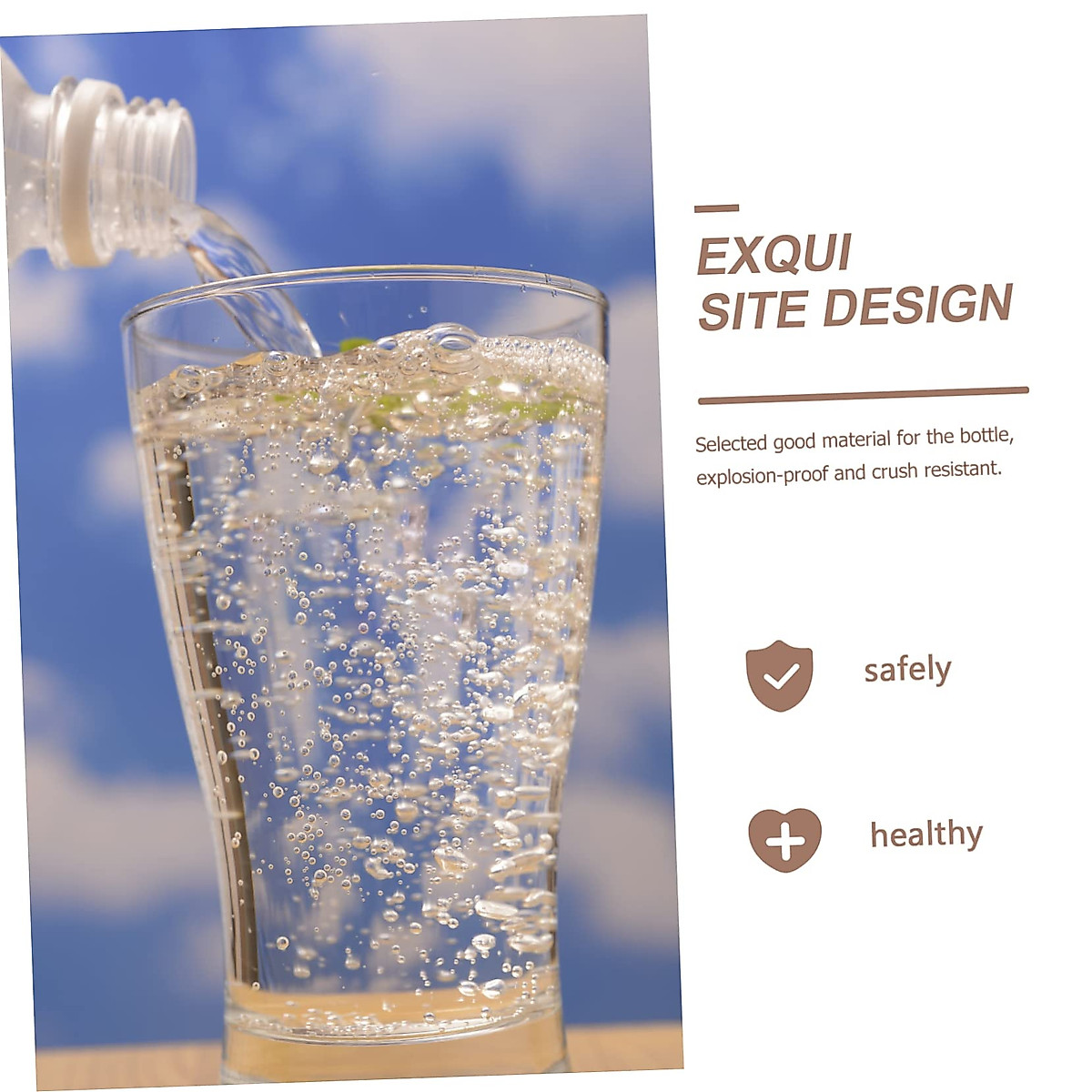 TIDTALEO 1pc sparkling water machine water carbonator DIY tools carbonated drink maker carbonating soda machines for home Beverage Maker Tool chemical machine white food grade bpa household