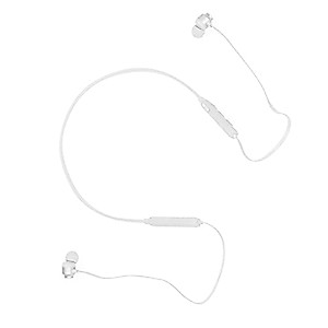 Bluetooth 5.1 Headphones, Neck Mounted Sports Headphone Wireless Neckband Earbud Noise-Cancelling Stereo Headset Portable Earphones for Exercise(White)
