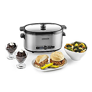 KitchenAid Refurbished 6-Quart Slow Cooker with Glass Lid | Stainless Steel (Renewed)
