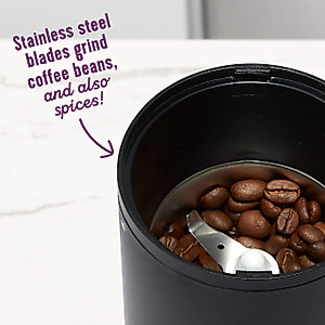 Mr. Coffee Simple Grind 14 Cup Coffee Grinder, Black