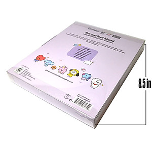 The Creme Crème Shop,BT21 BABY Perfect Blend Brush Collection [ Set of 7 ] Makeup Brushes Set + Free Zipper Bag