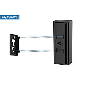 Tendodo 1 Pair of 716402-0010 Speaker Black Flush Wall Mount Bracket for Bose WB-50 WB 50 Series II Slideconnect Bracket