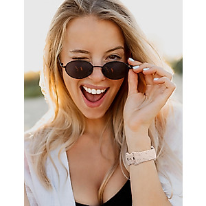 Girovo 2 Packs Cartoon Bands Compatible with Apple Watch Bands 41mm 40mm 38mm Womens, Stylish Soft Silicone Cute Engraved Strap for iWatch Series 10/9/8/7/6/5/4/3/2/1/SE/Ultra/Ultra2, Starligh &Pink