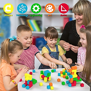 Dolanus Magnetic Blocks for Toddler Toys - 40 Pieces, Max Magnets Strong Magnetic Building Tiles for Kids, STEM Sensory Cube for Preschool, Gift for Boys Girls Age 3 4 5 6 7 Year Old, 1.0 Inch