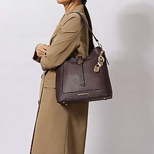 MKF Collection Crossbody Bag for Women, Vegan Leather Pocketbook Designer Handbag, Messenger Purse, Shoulder Bag By Mia K