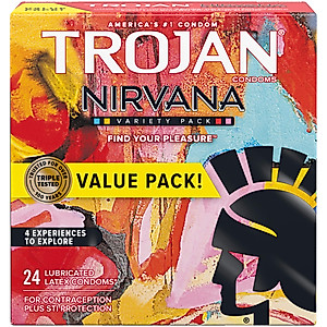 Trojan Nirvana Collection Variety Pack Condoms - 24 count