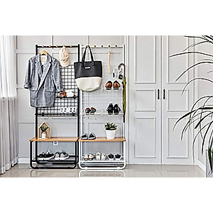 Casamaru Magic Partition Mesh Shelf Storage Rack (White)