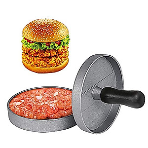 4.5 Inch Large Burger Press, Non-Stick Aluminum Hamburger Patty Maker, Perfect Hamburger Mold Ideal for Stuffed Burgers and BBQ, Essential Kitchen & Grilling Accessories