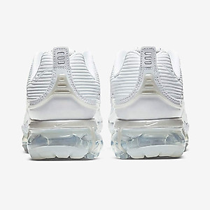 NIKE Girl's Race Running Shoe, White White White Black MTLC Silver, 5.5 us