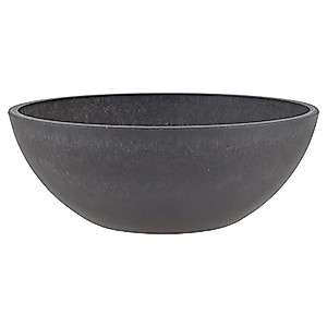 PSW Arcadia Products, Centerpiece Bowl, Fairy Garden Planter M25DC, 10 Inch, Dark Charcoal