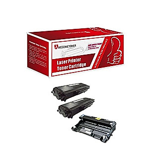 Awesometoner Compatible Drum & Toner Cartridge Replacement for Brother DR520 TN580 use with MFC 8460N, 8660DN, 8670DN, 8860DN, 8870DW, HL 5240, 5250DN, 5250DNT, 5280DW, DCP 8060, 8065DN (Black, 3-pac