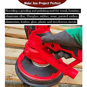 Tonmp 50 PCS 7 Inch Hook-and-Loop Sanding Discs Sandpaper - 10 pcs Each of 60 80 120 180 240 Grits Sander Paper for for Random Orbit Drywall Sander