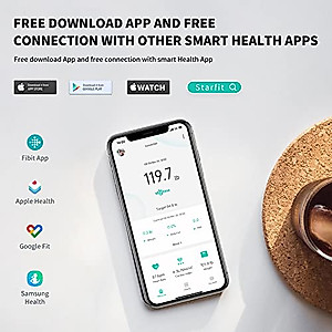 Body Fat Scale, Posture Extra Large Display Digital Bathroom Wireless Weight Scale Composition Analyzer with Heart Rate Heart Index & Body Shape Index with Free APP 400Lb Black