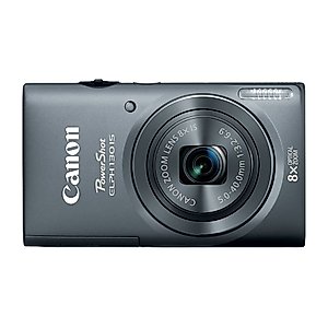 Canon PowerShot ELPH 130 IS 16.0 MP Digital Camera with 8x Optical Zoom 28mm Wide-Angle Lens and 720p HD Video Recording (Gray) (OLD MODEL)