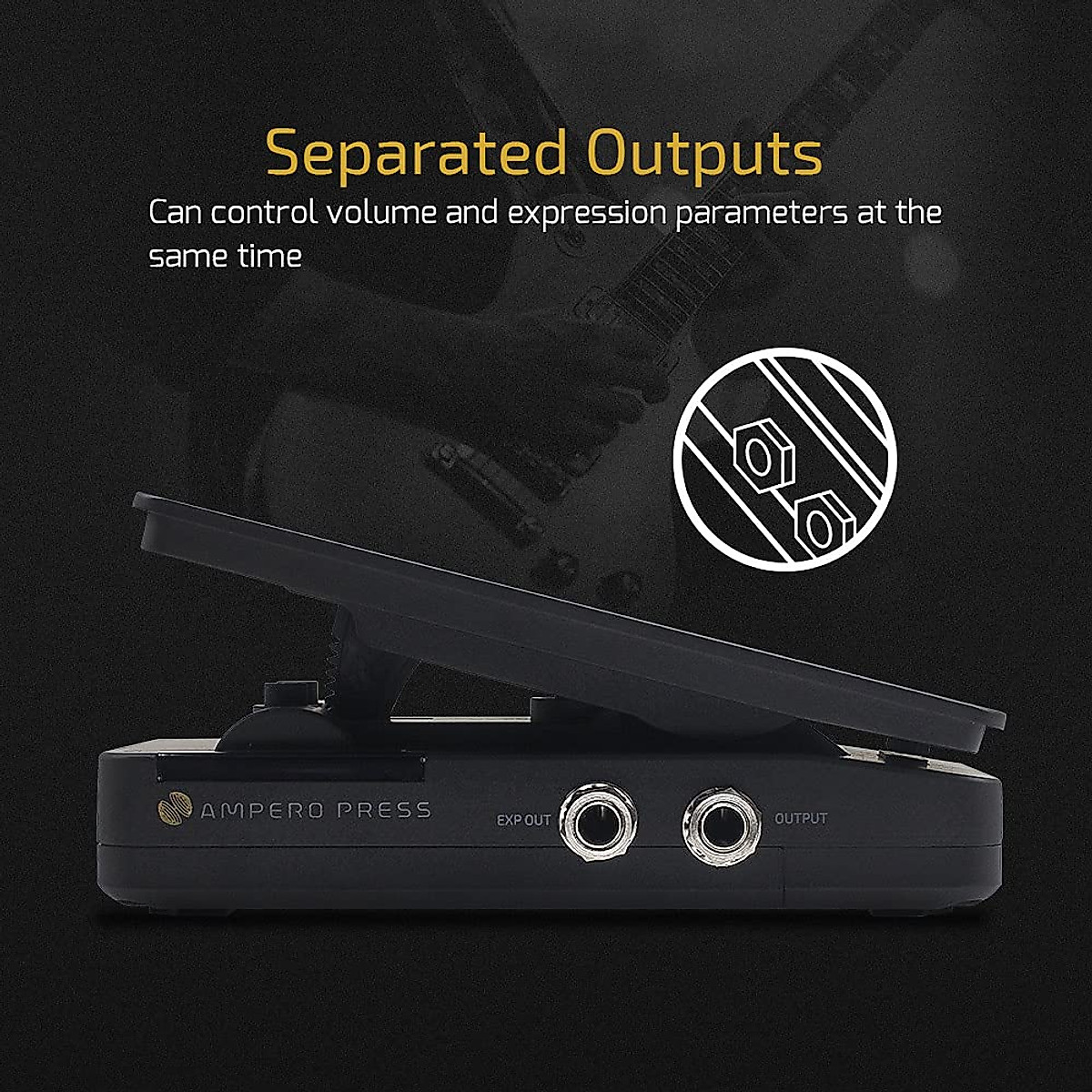 Hotone Volume Expression 2 in 1 Guitar Effects Pedal Passive EXP Ampero Press Guitar Pedal