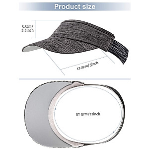 SATINIOR 4 Pieces Sun Visor Hats Adjustable Sports Visor Cap Quick Dry Hat for Women Men Tennis Cycling Running Golf Jogging