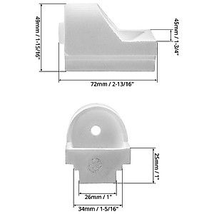 QWORK Centrifugal Casting Crucible, 2 Pack Zirconia Casting Cup Machine Crucible Hooded for Dental Lab, Over 200 Times of Use