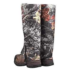 Outdoor Camo Leg Gaiters Waterproof Boots Cover for Hiking, Walking, Hunting (M)