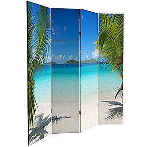 Oriental Furniture 6 ft. Tall Double Sided Ocean Room Divider