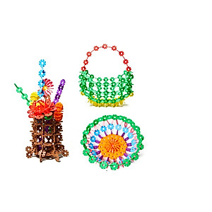 LMI LOVE MORE IDEA Building Blocks Interlocking Plastic 500 Piece Stem Set Alternative Building Educational Toys for Both Boys and Girls 3+ Years Old (Flakes 1.3in-500pcs)