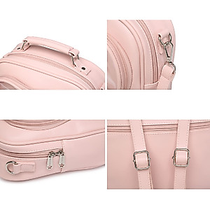 RAINBOW SMILE Ita Bag Multi-Purpose Backpack Crossbody Heart Purse Kawaii Pin Display with Insert