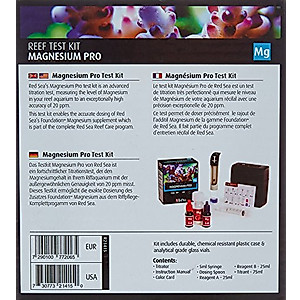 Red Sea Fish Pharm ARE21415 Saltwater Magnesium Pro Test Kit for Aquarium, 100 Tests